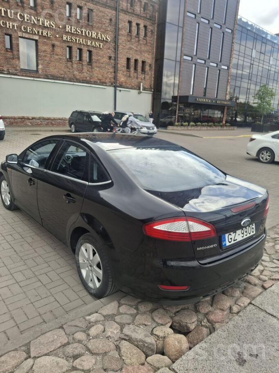 Black Ford Mondeo 2008 in Liepaja, with an engine capacity of 2.00 L and mileage of 175 thousand km for 2050 €, photo 8 on AUTOMOTO.COM.LV