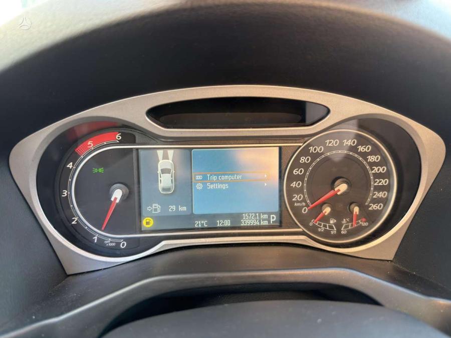 Black Ford Mondeo 2009 in Vilnius, with an engine capacity of 2.00 L and mileage of 339 thousand km for 1950 €, photo 16 on AUTOMOTO.COM.LV