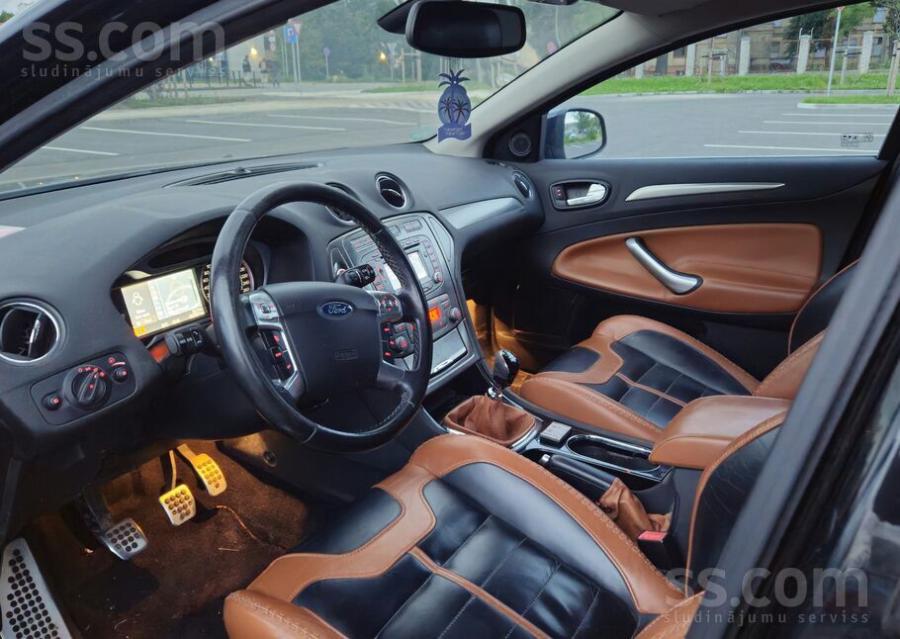 Black Ford Mondeo 2008 in Jelgava, with an engine capacity of 2.20 L and mileage of 263 thousand km for 3500 €, photo 6 on AUTOMOTO.COM.LV