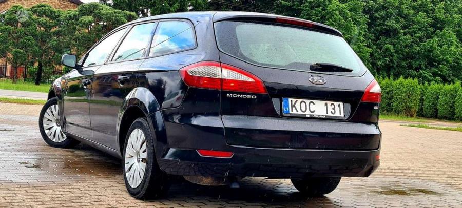 Black Ford Mondeo 2008 in Vilnius, with an engine capacity of 2.00 L and mileage of 327 thousand km for 1900 €, photo 12 on AUTOMOTO.COM.LV