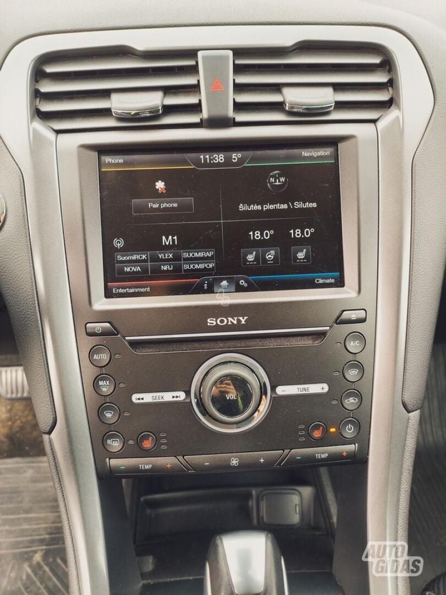 Black Ford Mondeo 2015 in Klaipeda, with an engine capacity of 2.00 L and mileage of 288 thousand km for 5900 €, photo 13 on AUTOMOTO.COM.LV