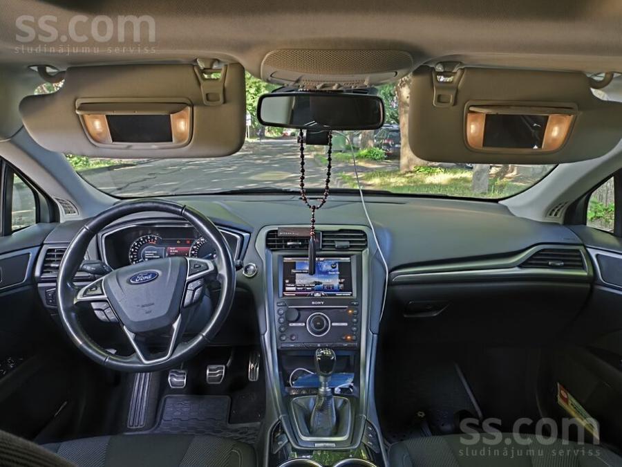 Melns Ford Mondeo 2015 Rīga, ar dzinēja tilpumu 2.00 L un nobraukumu 177 tūkst. km par 9150 €, foto 24 vietnē AUTOMOTO.COM.LV