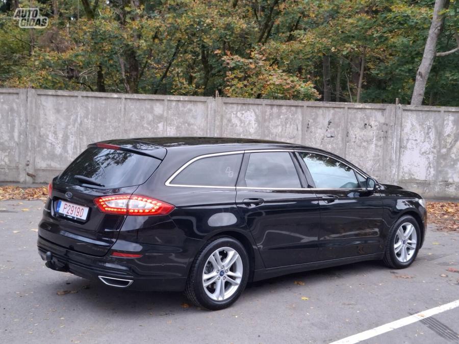 Black Ford Mondeo 2016 in Vilnius, with an engine capacity of 2.00 L and mileage of 266 thousand km for 6700 €, photo 14 on AUTOMOTO.COM.LV