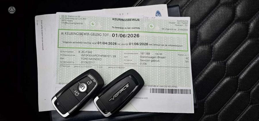 Black Ford Mondeo 2017 in Klaipeda, with an engine capacity of 2.00 L and mileage of 212 thousand km for 9799 €, photo 40 on AUTOMOTO.COM.LV