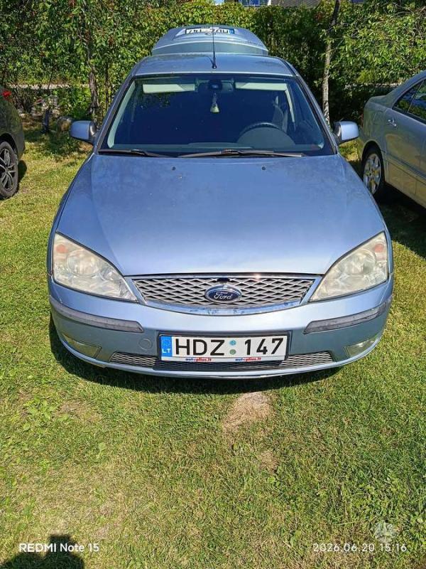 Blue Ford Mondeo 2004 in Vilnius, with an engine capacity of 0.20 L and mileage of 200 thousand km for 700 €, photo 7 on AUTOMOTO.COM.LV