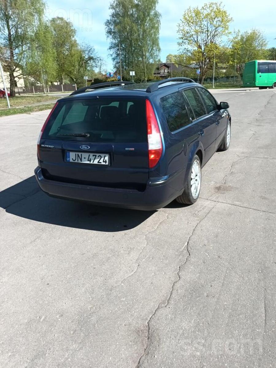 Blue Ford Mondeo 2003 in Riga, with an engine capacity of 2.00 L and mileage of 222 thousand km for 600 €, photo 5 on AUTOMOTO.COM.LV