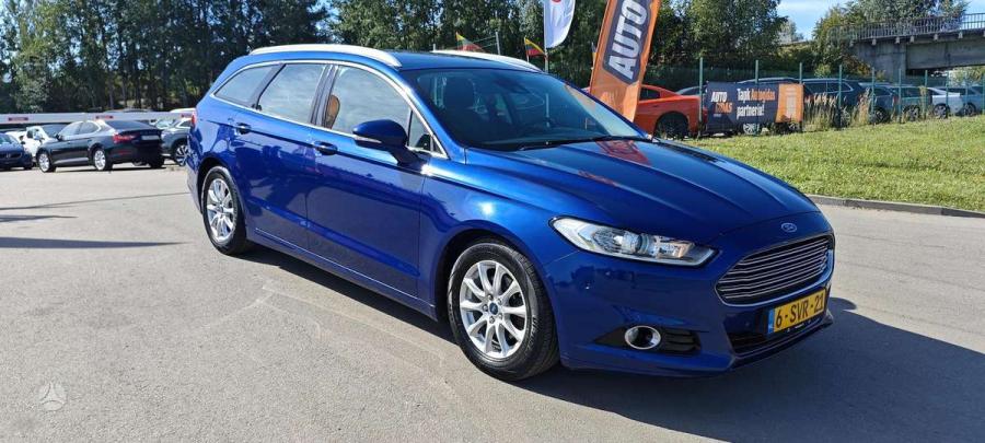 Blue Ford Mondeo 2015 in Kaunas, with an engine capacity of 1.56 L and mileage of 196 thousand km for 6350 €, photo 1 on AUTOMOTO.COM.LV