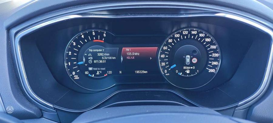 Blue Ford Mondeo 2015 in Kaunas, with an engine capacity of 1.56 L and mileage of 196 thousand km for 6350 €, photo 12 on AUTOMOTO.COM.LV