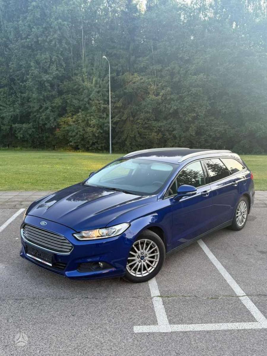 Blue Ford Mondeo 2018 in Vilnius, with an engine capacity of 2.00 L and mileage of 163 thousand km for 8700 €, photo 1 on AUTOMOTO.COM.LV