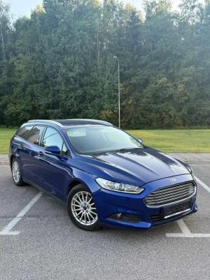 Blue Ford Mondeo 2018 in Vilnius, with an engine capacity of 2.00 L and mileage of 163 thousand km for 8700 €, photo 3 on AUTOMOTO.COM.LV