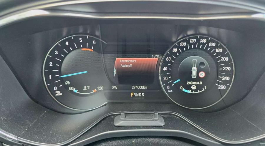 Grey Ford Mondeo 2018 in Taurage, with an engine capacity of 2.00 L and mileage of 274 thousand km for 6500 €, photo 17 on AUTOMOTO.COM.LV