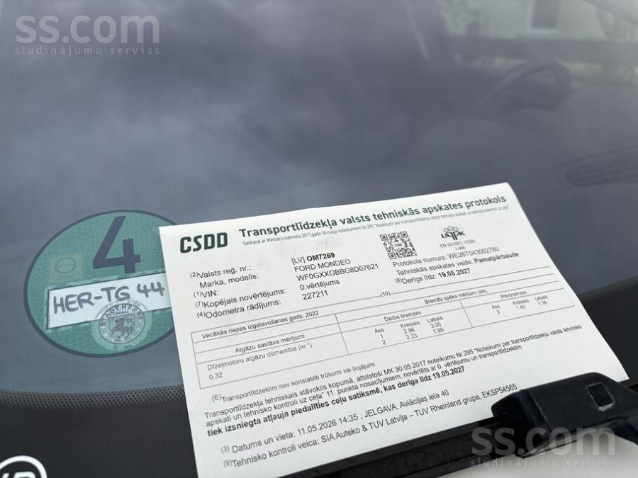 Pelēks Ford Mondeo 2008 Jelgava, ar dzinēja tilpumu 2.00 L un nobraukumu 0 tūkst. km par 2950 €, foto 17 vietnē AUTOMOTO.COM.LV