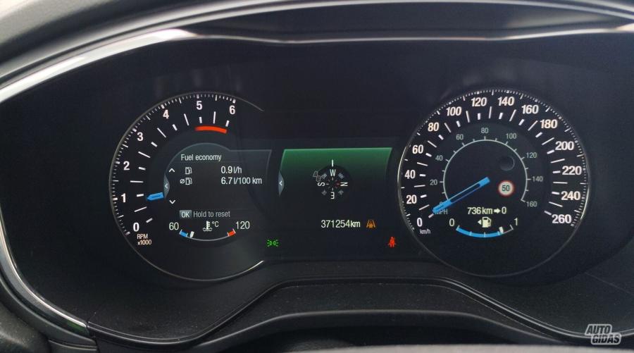 Grey Ford Mondeo 2015 in Alytus, with an engine capacity of 2.00 L and mileage of 372 thousand km for 7000 €, photo 15 on AUTOMOTO.COM.LV