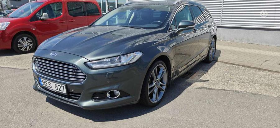 Pelēks Ford Mondeo 2015 Viļņa, ar dzinēja tilpumu 2.00 L un nobraukumu 330 tūkst. km par 6550 €, foto 1 vietnē AUTOMOTO.COM.LV