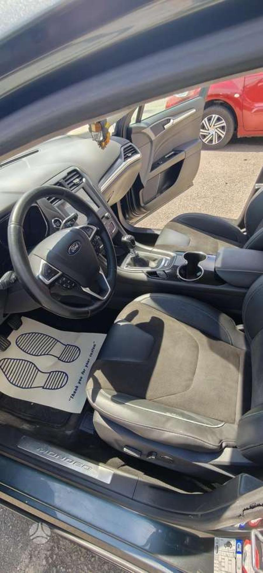 Pelēks Ford Mondeo 2015 Viļņa, ar dzinēja tilpumu 2.00 L un nobraukumu 330 tūkst. km par 6550 €, foto 6 vietnē AUTOMOTO.COM.LV