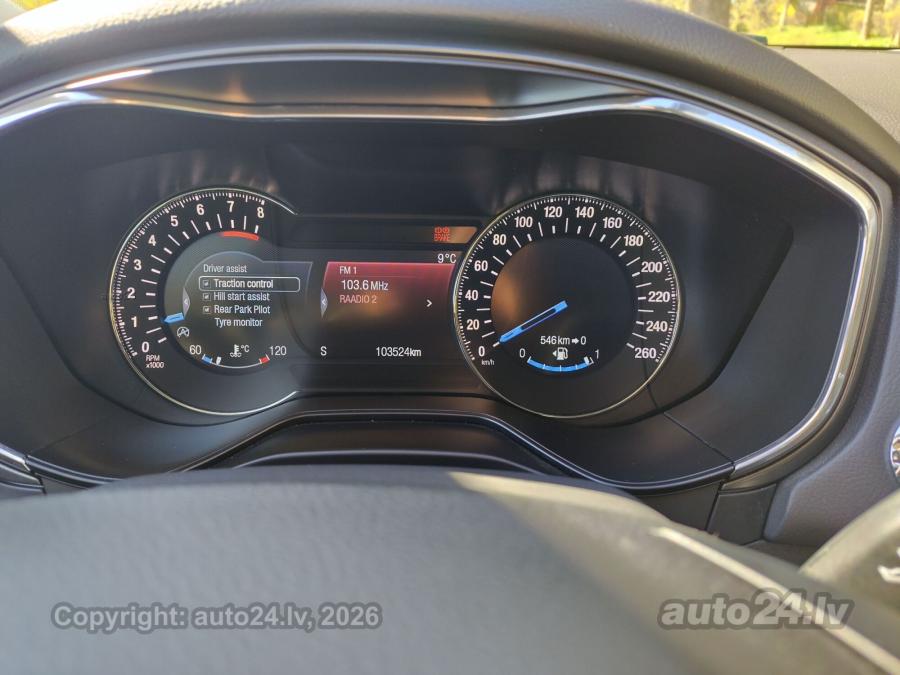 Grey Ford Mondeo 2016 in Elva, with an engine capacity of 1.50 L and mileage of 104 thousand km for 9300 €, photo 9 on AUTOMOTO.COM.LV