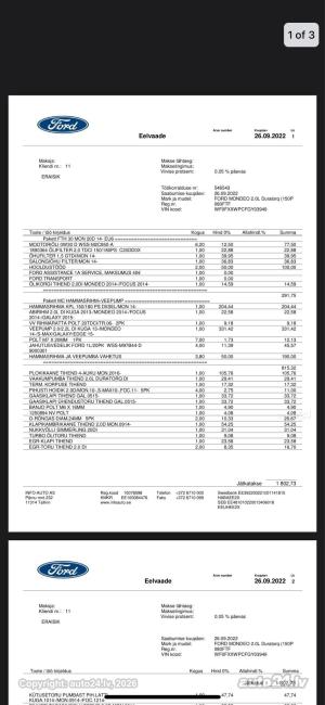 Серый Форд Мондео 2016 в Таллин, объемом двигателя 2.00 л и пробегом 295 тыс. км за 7700 €, фото 13 на AUTOMOTO.COM.LV