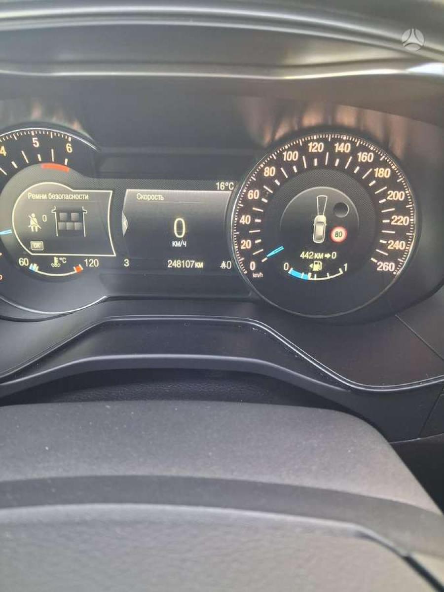 Grey Ford Mondeo 2017 in Raseiniai, with an engine capacity of 2.00 L and mileage of 248 thousand km for 6900 €, photo 23 on AUTOMOTO.COM.LV