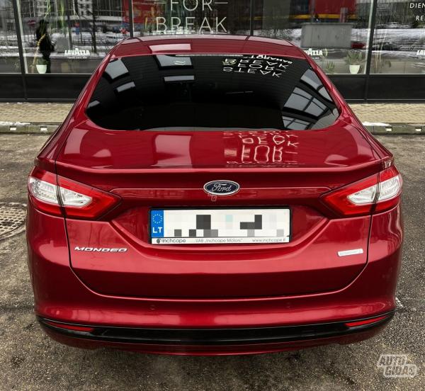 Sarkans Ford Mondeo 2015 Viļņa, ar dzinēja tilpumu 1.50 L un nobraukumu 220 tūkst. km par 5350 €, foto 6 vietnē AUTOMOTO.COM.LV