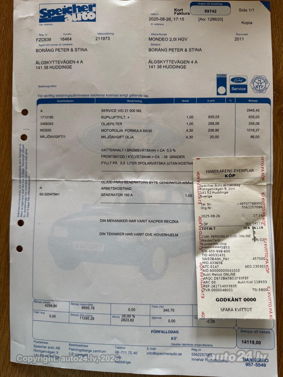 Ford Mondeo 2011 Tartu, ar dzinēja tilpumu 2.00 L un nobraukumu 217 tūkst. km par 4490 €, foto 27 vietnē AUTOMOTO.COM.LV