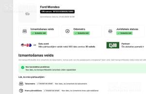 Ford Mondeo 2012 Rīga, ar dzinēja tilpumu 1.60 L un nobraukumu 370 tūkst. km par 3150 €, foto 20 vietnē AUTOMOTO.COM.LV