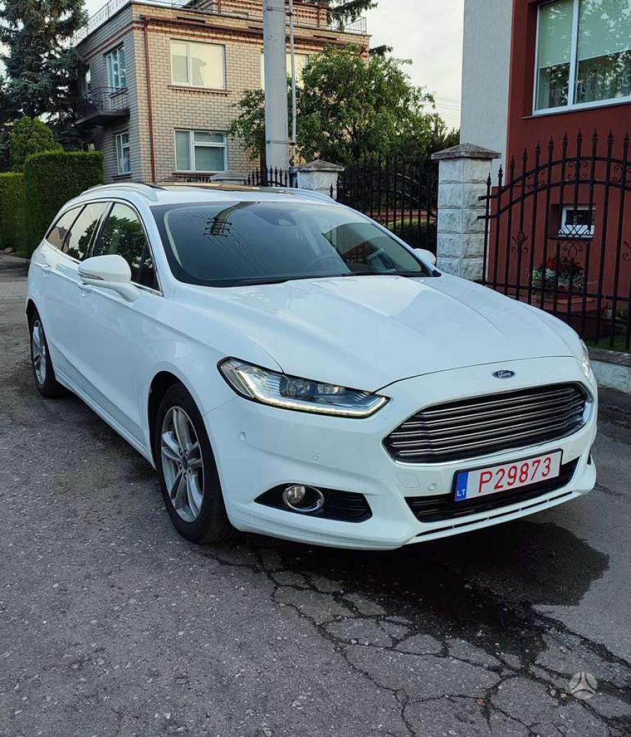 White Ford Mondeo 2015 in Marijampole, with an engine capacity of 2.00 L and mileage of 261 thousand km for 6800 €, photo 5 on AUTOMOTO.COM.LV