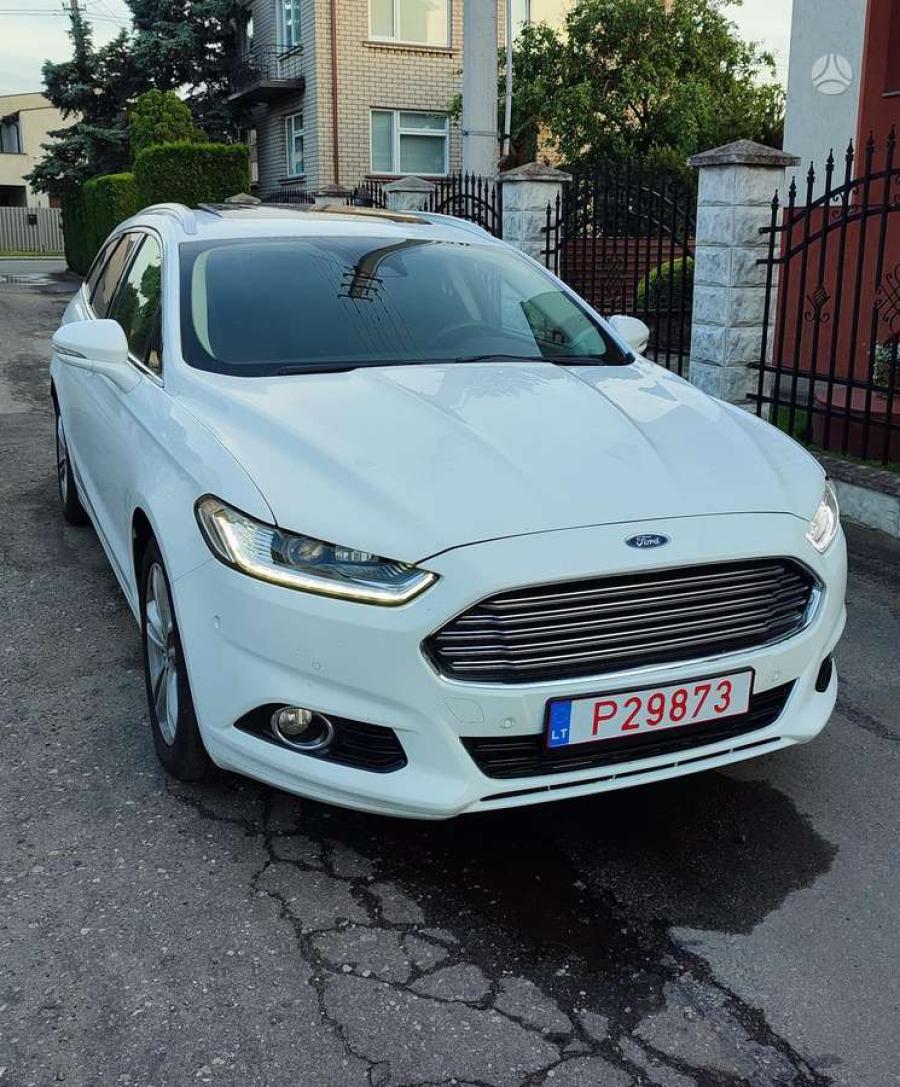 White Ford Mondeo 2015 in Marijampole, with an engine capacity of 2.00 L and mileage of 261 thousand km for 6800 €, photo 9 on AUTOMOTO.COM.LV