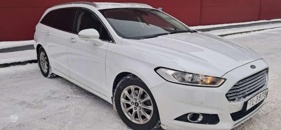 White Ford Mondeo 2016 in Kaunas, with an engine capacity of 1.56 L and mileage of 229 thousand km for 5450 €, photo 3 on AUTOMOTO.COM.LV