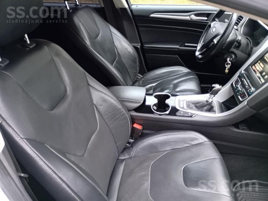 White Ford Mondeo 2016 in Riga, with an engine capacity of 2.00 L and mileage of 270 thousand km for 6750 €, photo 9 on AUTOMOTO.COM.LV