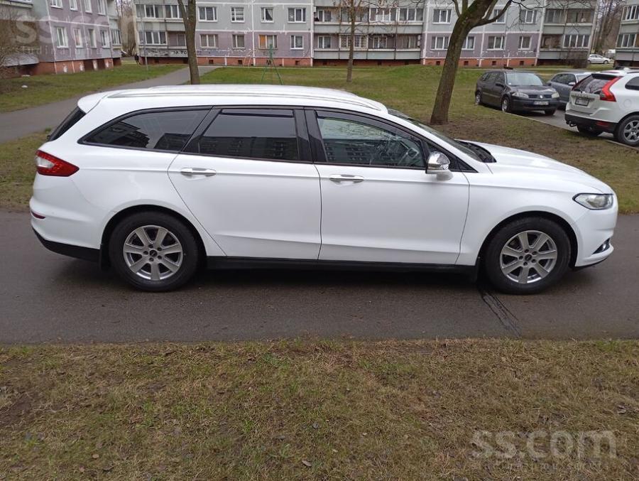 White Ford Mondeo 2016 in Riga, with an engine capacity of 2.00 L and mileage of 270 thousand km for 6750 €, photo 11 on AUTOMOTO.COM.LV