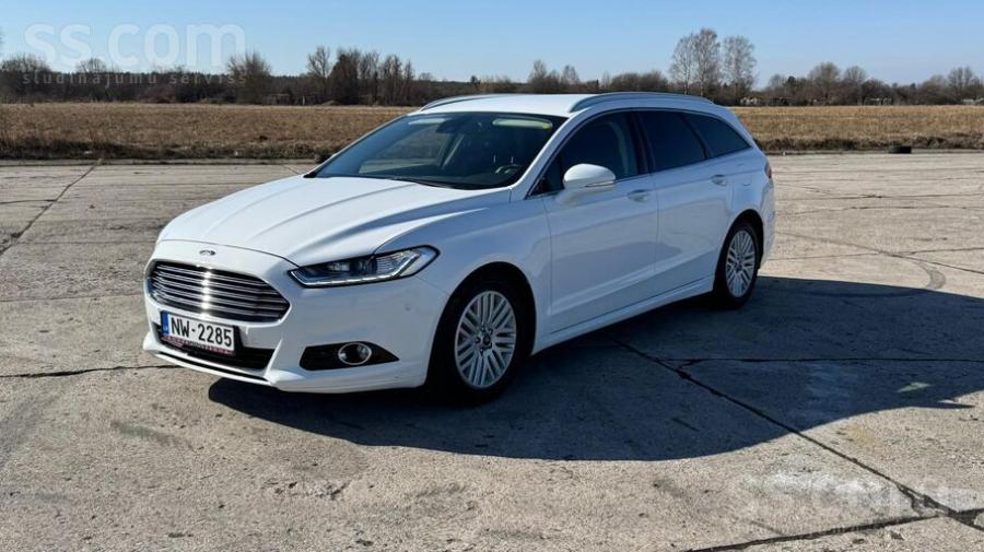 White Ford Mondeo 2016 in Riga, with an engine capacity of 2.00 L and mileage of 0 thousand km for 7999 €, photo 1 on AUTOMOTO.COM.LV