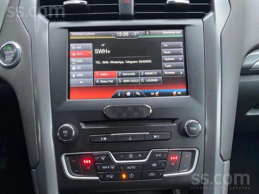 White Ford Mondeo 2016 in Riga, with an engine capacity of 2.00 L and mileage of 0 thousand km for 7999 €, photo 22 on AUTOMOTO.COM.LV