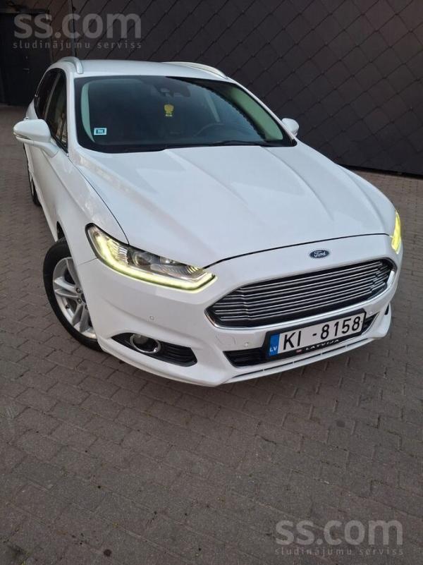 White Ford Mondeo 2016 in Riga, with an engine capacity of 2.00 L and mileage of 338 thousand km for 6990 €, photo 1 on AUTOMOTO.COM.LV