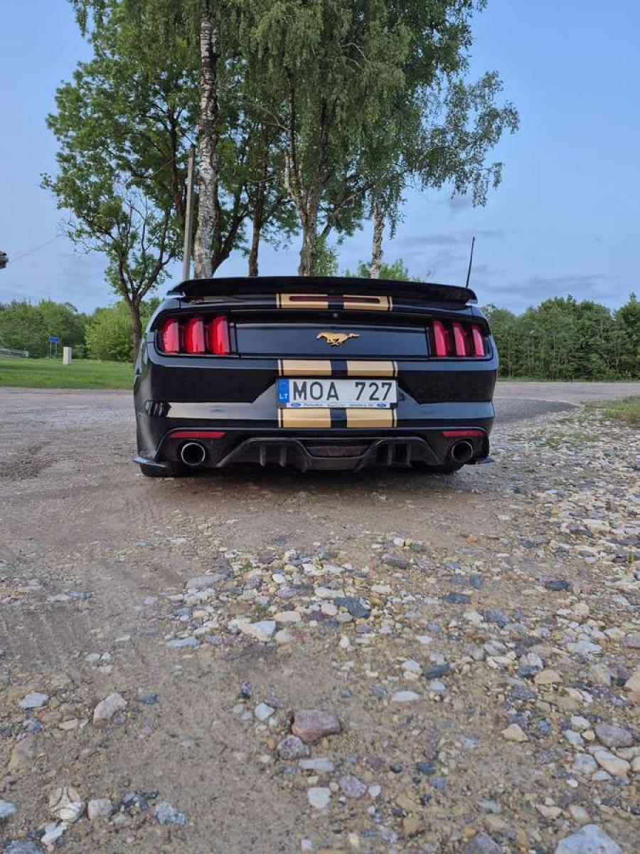 Melns Ford Mustang 2017 Kupiškis, ar dzinēja tilpumu 2.30 L un nobraukumu 71 tūkst. km par 21000 €, foto 10 vietnē AUTOMOTO.COM.LV