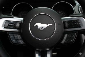 Black Ford Mustang 2019 in Vilnius, with an engine capacity of 5.00 L and mileage of 130 thousand km for 28999 €, photo 19 on AUTOMOTO.COM.LV
