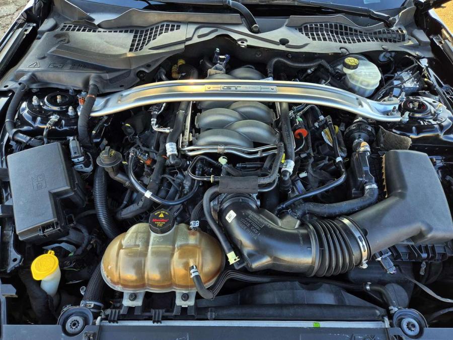 Black Ford Mustang 2019 in Vilnius, with an engine capacity of 5.00 L and mileage of 130 thousand km for 28999 €, photo 32 on AUTOMOTO.COM.LV
