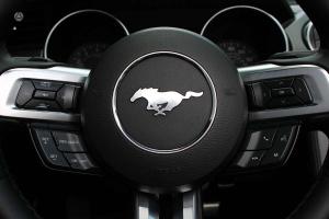 Black Ford Mustang 2019 in Vilnius, with an engine capacity of 5.00 L and mileage of 130 thousand km for 28999 €, photo 19 on AUTOMOTO.COM.LV