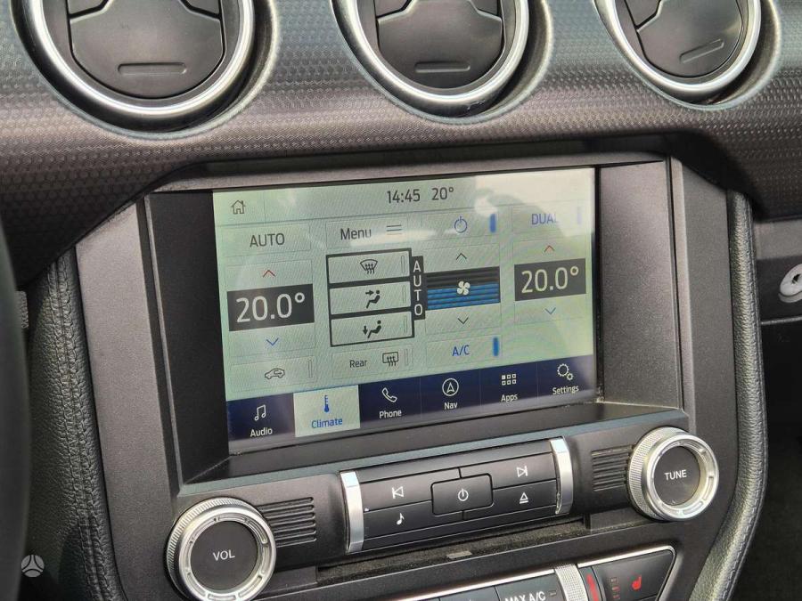 Melns Ford Mustang 2019 Viļņa, ar dzinēja tilpumu 5.00 L un nobraukumu 130 tūkst. km par 27999 €, foto 21 vietnē AUTOMOTO.COM.LV