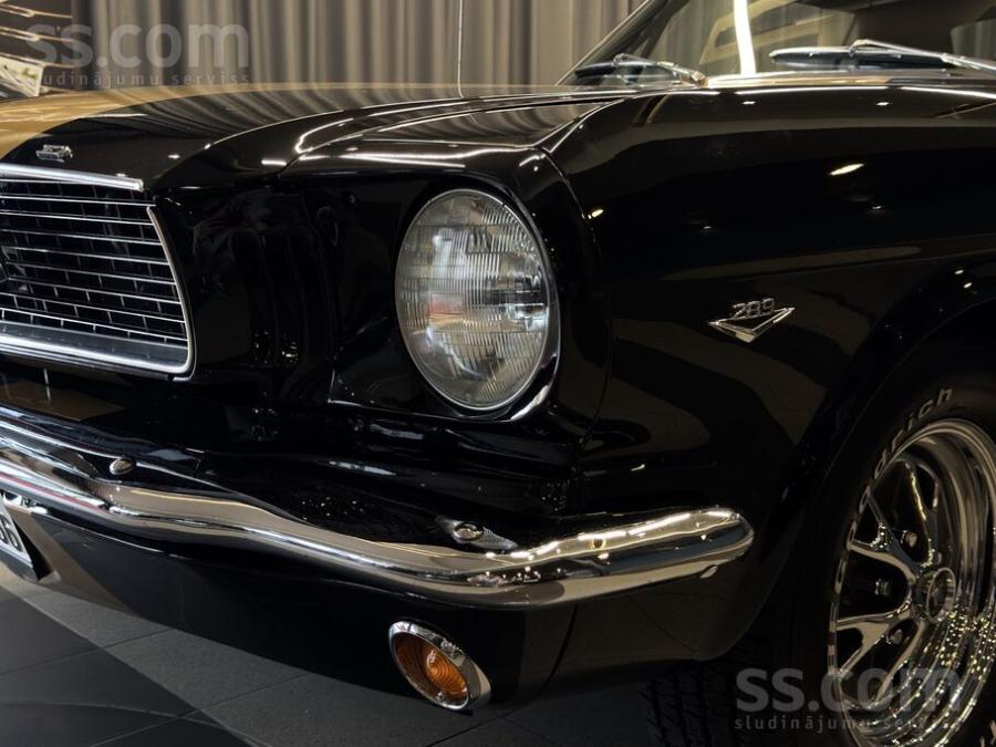 Black Ford Mustang 1966 in Riga, with an engine capacity of 4.70 L and mileage of 56 thousand km for 45000 €, photo 23 on AUTOMOTO.COM.LV