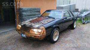 Melns Ford Mustang 1979 Rīga, ar dzinēja tilpumu 2.80 L un nobraukumu 8 tūkst. km par 4300 €, foto  vietnē AUTOMOTO.COM.LV
