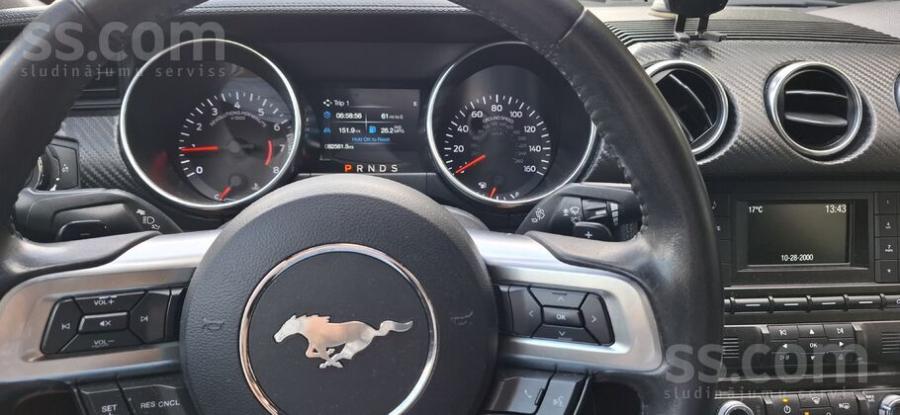 Melns Ford Mustang 2018 Rīga, ar dzinēja tilpumu 2.30 L un nobraukumu 133 tūkst. km par 20500 €, foto 7 vietnē AUTOMOTO.COM.LV