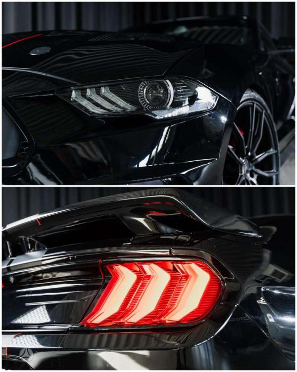 Melns Ford Mustang 2019 Viļņa, ar dzinēja tilpumu 4.95 L un nobraukumu 53 tūkst. km par 34999 €, foto 9 vietnē AUTOMOTO.COM.LV