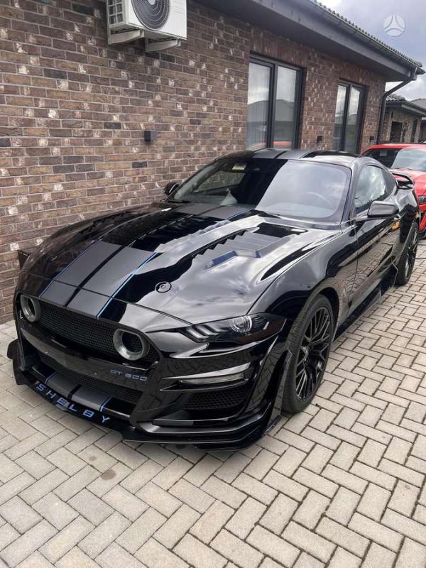 Black Ford Mustang 2023 in Klaipeda, with an engine capacity of 2.25 L and mileage of 95 thousand km for 21500 €, photo 1 on AUTOMOTO.COM.LV