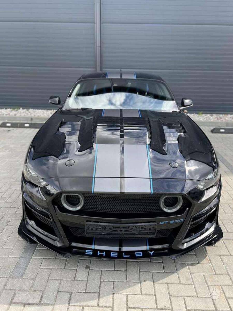 Melns Ford Mustang 2023 Klaipėda, ar dzinēja tilpumu 2.25 L un nobraukumu 95 tūkst. km par 21500 €, foto 3 vietnē AUTOMOTO.COM.LV