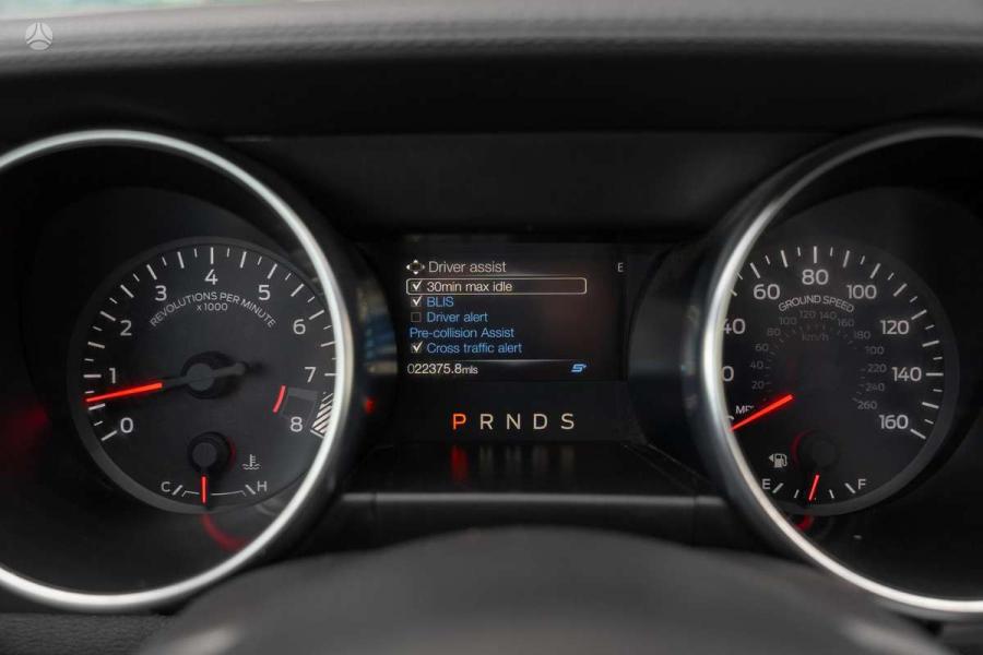 Black Ford Mustang 2023 in Vilnius, with an engine capacity of 4.95 L and mileage of 36 thousand km for 31500 €, photo 16 on AUTOMOTO.COM.LV