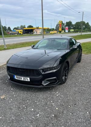 Black Ford Mustang 2025 in Tallinn, with an engine capacity of 2.30 L and mileage of 1 thousand km for 42000 €, photo 1 on AUTOMOTO.COM.LV