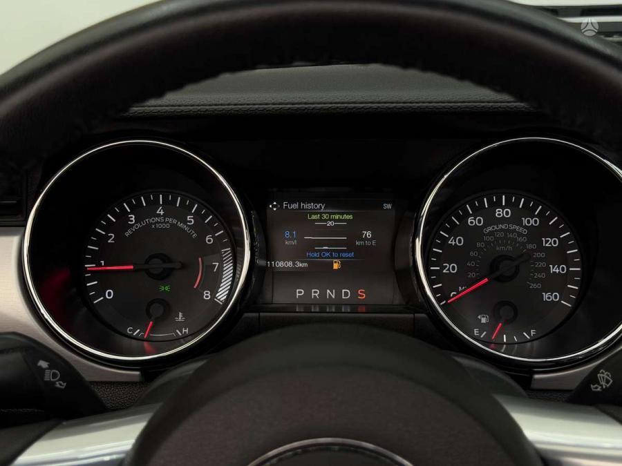 Blue Ford Mustang 2017 in Vilnius, with an engine capacity of 2.26 L and mileage of 110 thousand km for 21200 €, photo 27 on AUTOMOTO.COM.LV