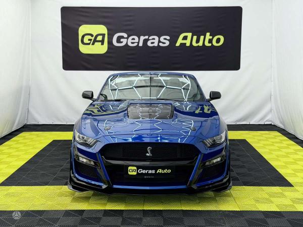 Ford Mustang 2017 in Vilnius on AUTOMOTO.COM.LV Blue Ford Mustang 2017 in Vilnius, with an engine capacity of 2.26 L and mileage of 110 thousand km for 21200 €, photo 8 on AUTOMOTO.COM.LV
