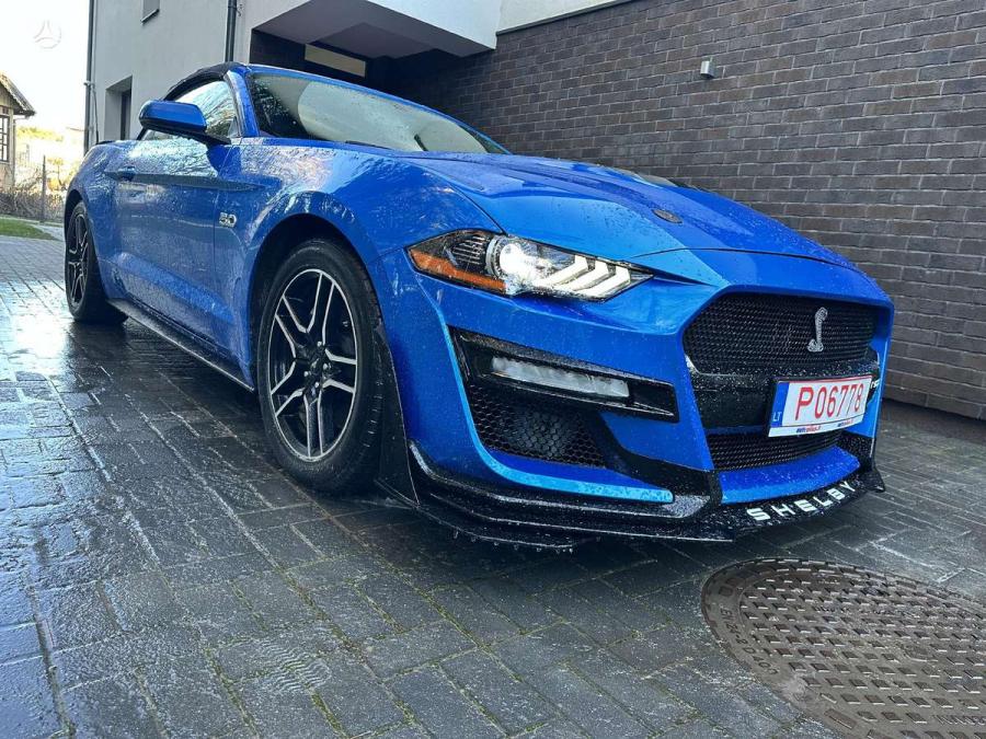 Zils Ford Mustang 2020 Viļņa, ar dzinēja tilpumu 4.95 L un nobraukumu 113 tūkst. km par 29999 €, foto 3 vietnē AUTOMOTO.COM.LV