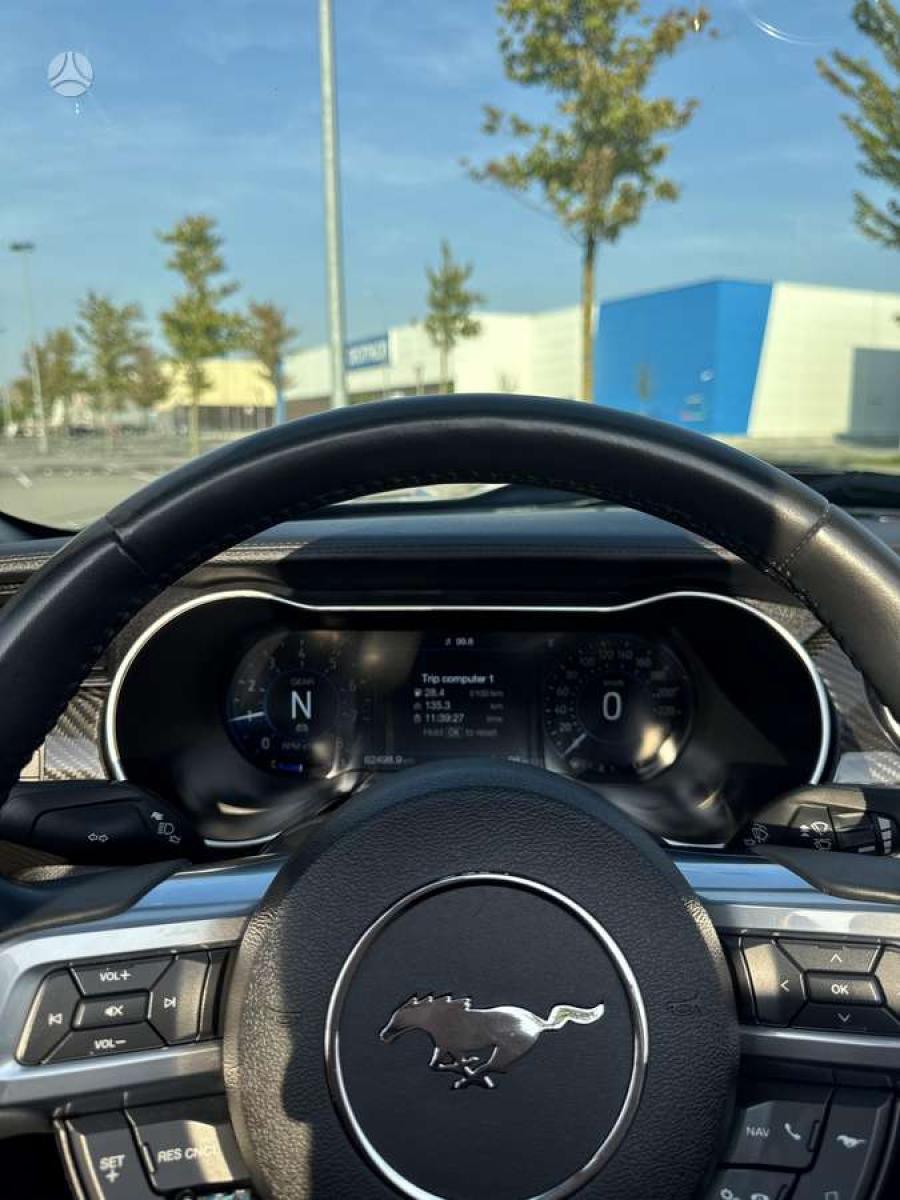 Blue Ford Mustang 2020 in Klaipeda, with an engine capacity of 4.95 L and mileage of 62 thousand km for 34000 €, photo 11 on AUTOMOTO.COM.LV